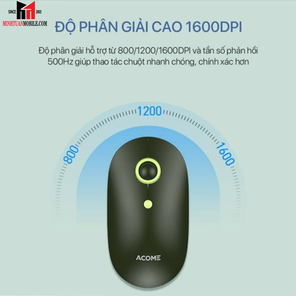 Chuột không dây ACOME AM300 (Vàng Hồng) chính hãng, giá rẻ