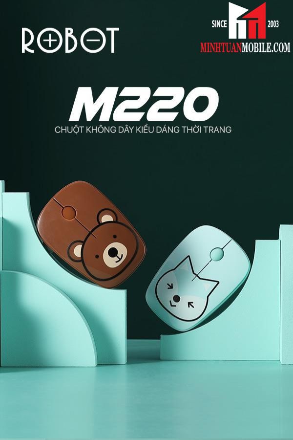 Chuột không dây Robot M220 chính hãng giá rẻ