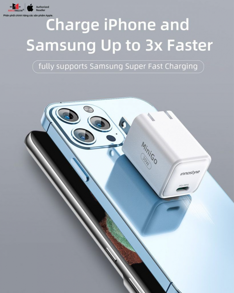 Cốc sạc nhanh Innostyle 30W Minigo GaN II PD/PPS IC30G