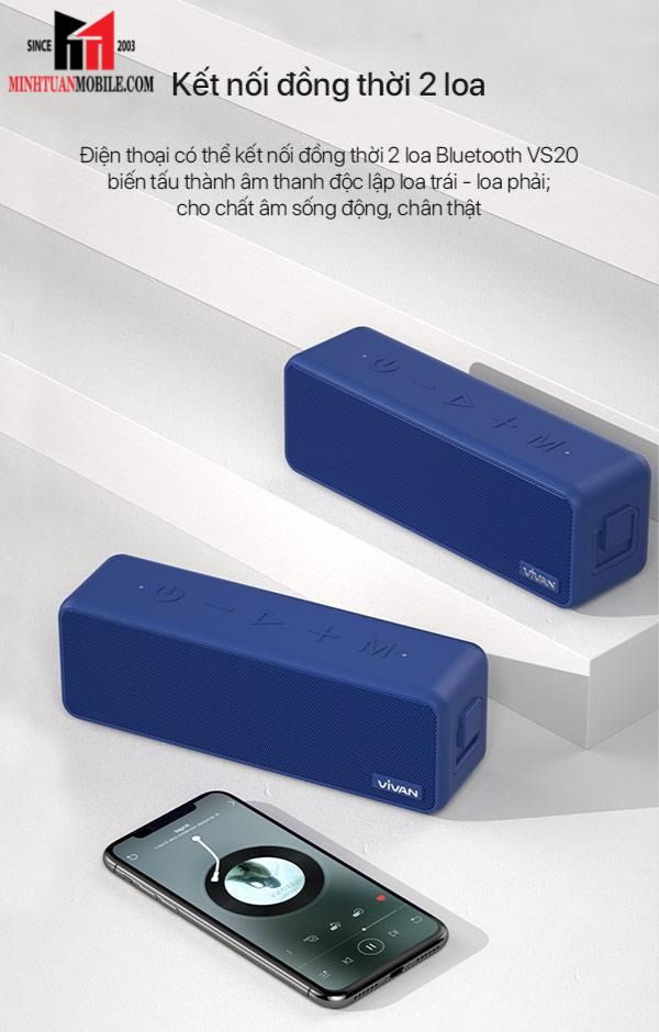 Loa Bluetooth VIVAN VS20 chính hãng giá rẻ
